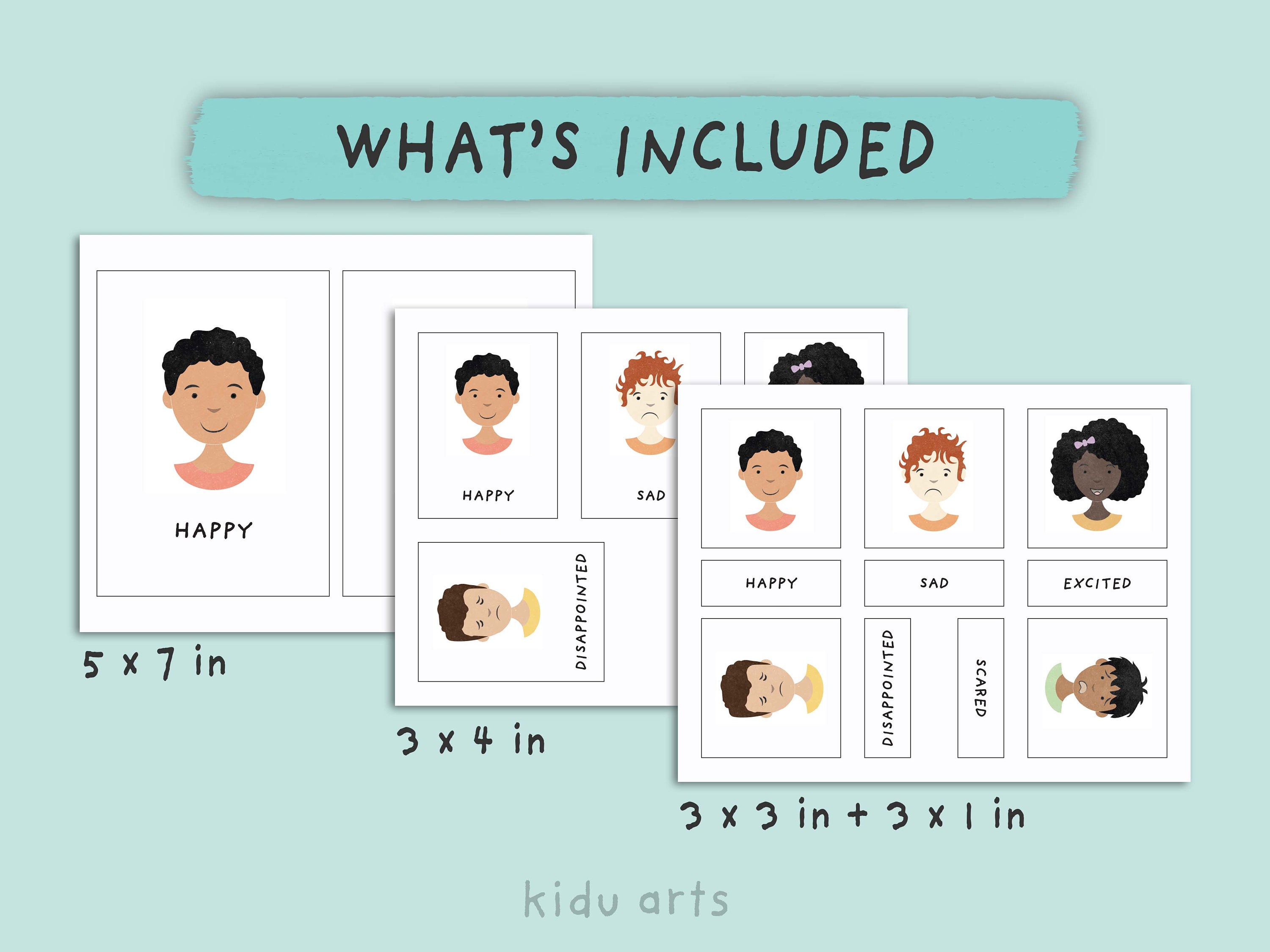 20 Feelings Flashcards, Emotions Flash Cards, Educational Printable ...