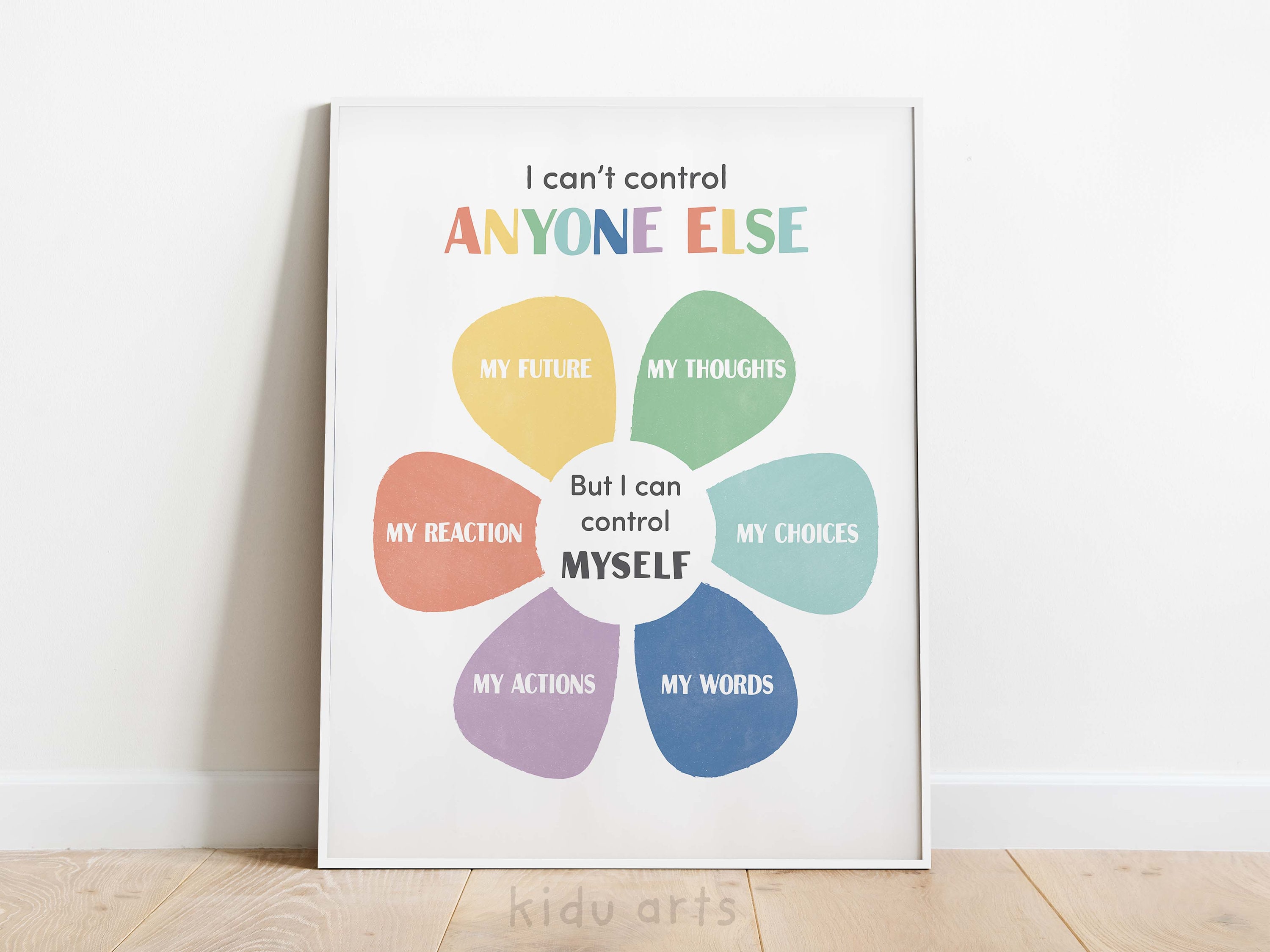I Can’t Control Anyone Poster, Therapy Office Wall Decor, Mental Health ...