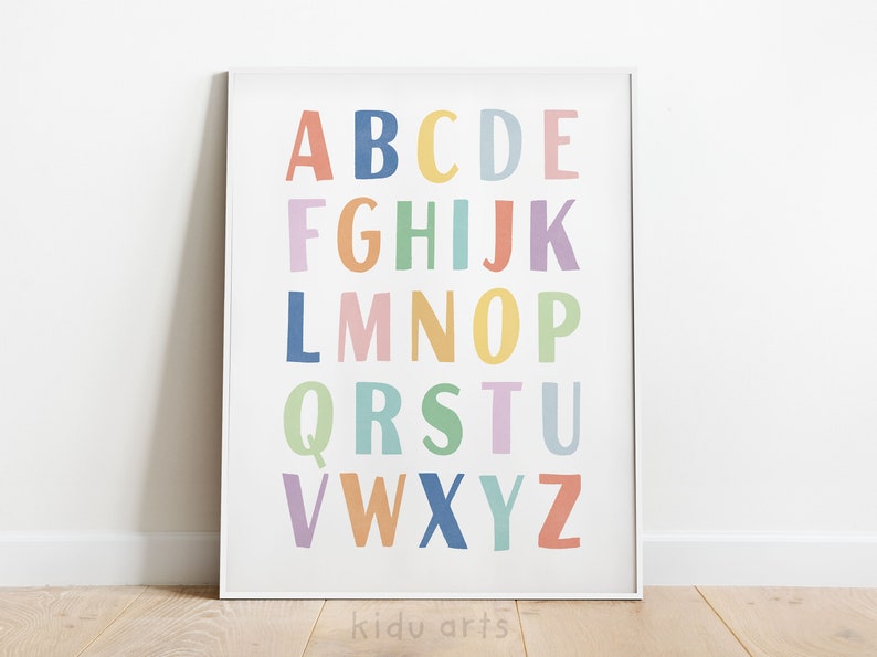 10 Educational Poster Set Kids Printable Wall Art Homeschool - Etsy