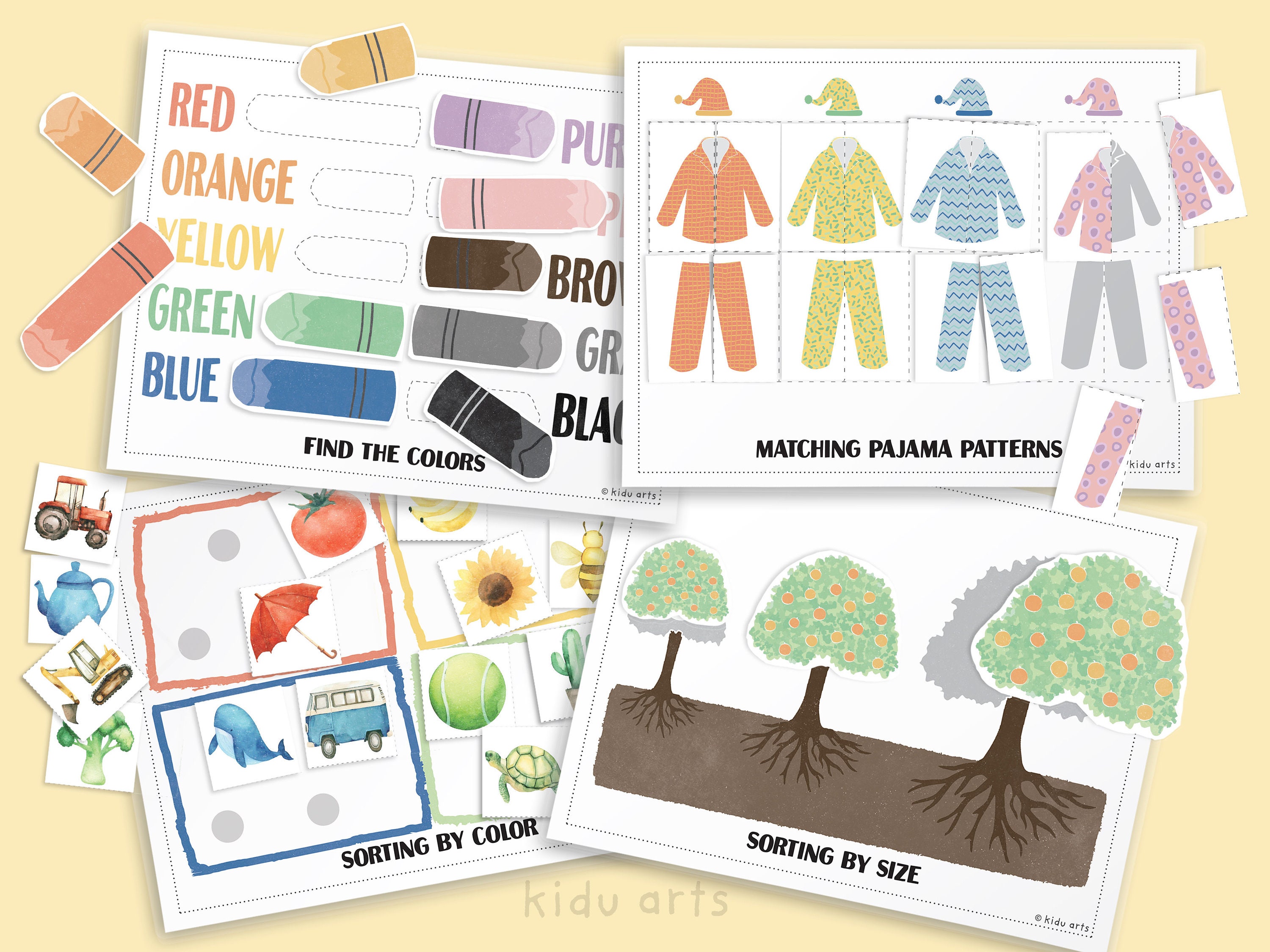 Toddler Busy Book Printable, Preschool Activity Binder Bundle ...
