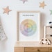 Feelings Wheel Print, Calming Techniques Poster, Kids Wall Art Set ...