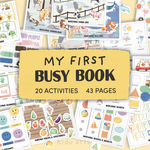 Busy Book Printable - Etsy