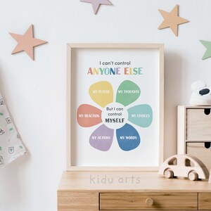 I Can’t Control Anyone Poster, Therapy Office Wall Decor, Mental Health ...