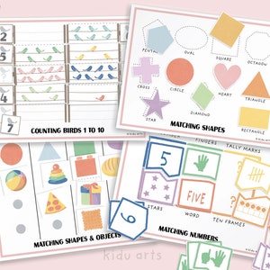 Toddler Busy Book Printable, Preschool Activity Binder Bundle ...