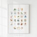 ABC of Life Print, Alphabet Art Poster, Kids Wall Art Gift, Watercolor ...