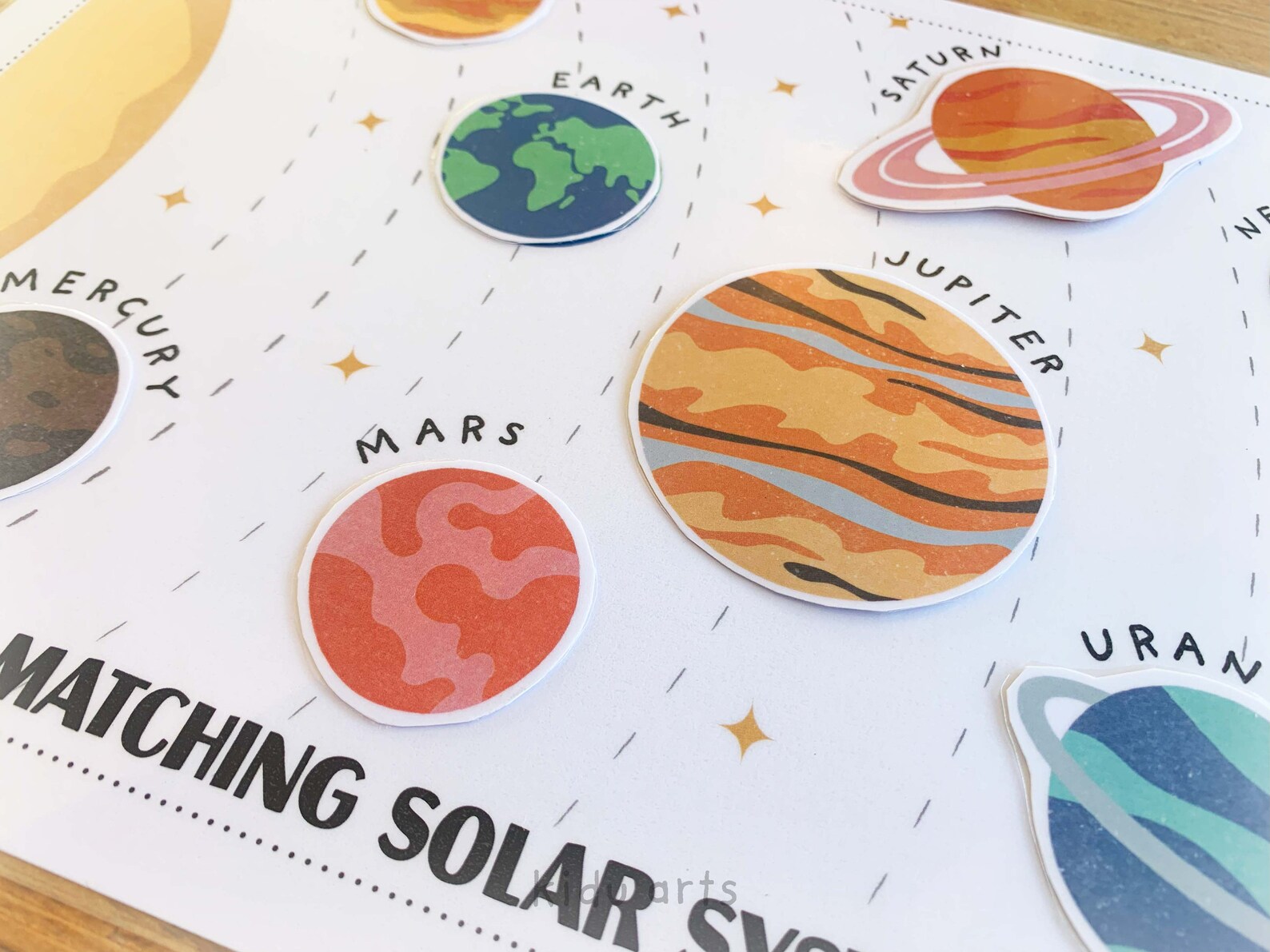 Solar System Activity, Planets Matching Printable, Outer Space Learning ...