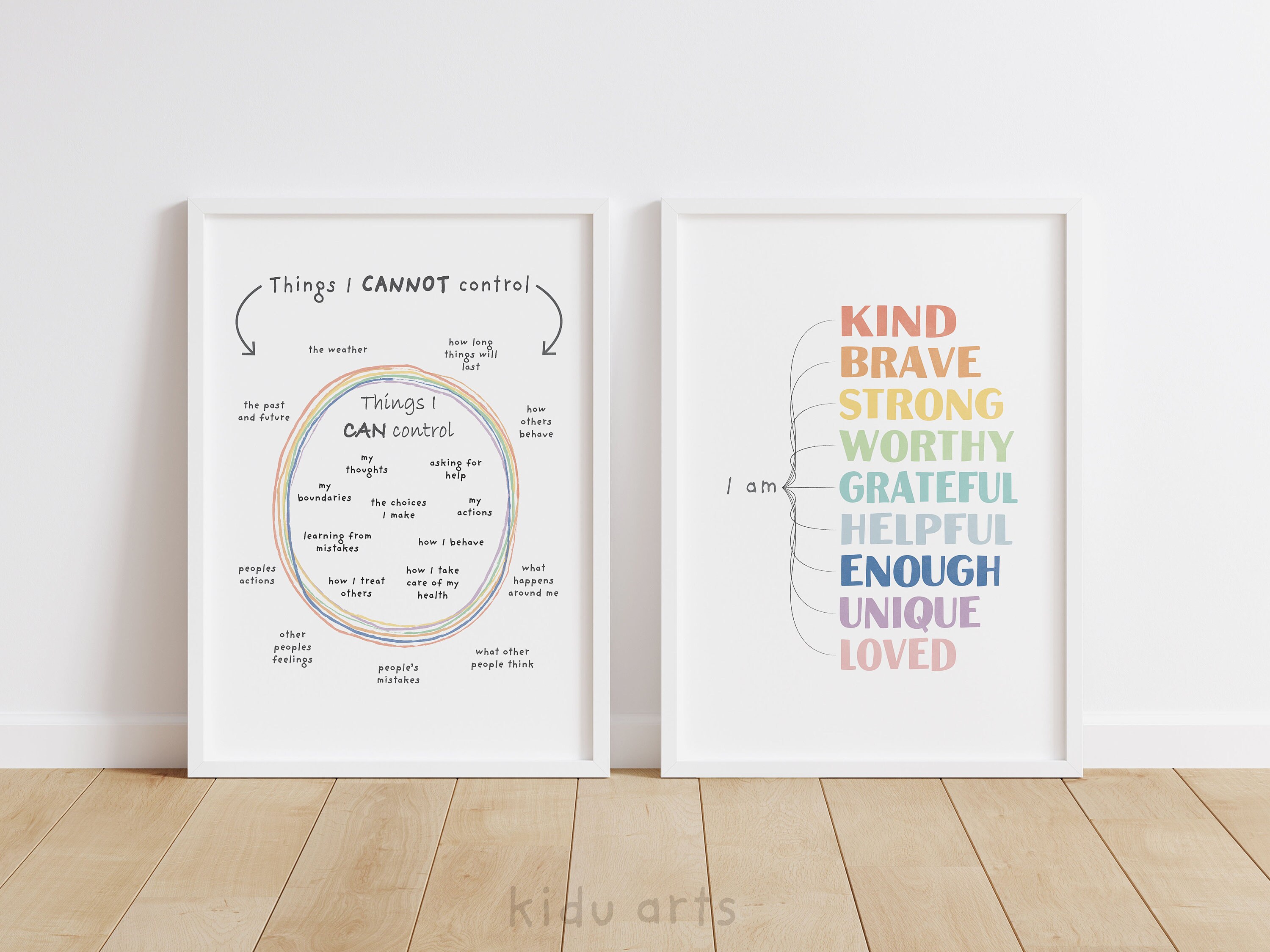 20 Calming Corner Poster Set, Calm Down Strategies, Kids Feelings Wall ...
