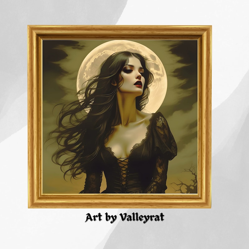 Female Vampire Wall Art - Etsy