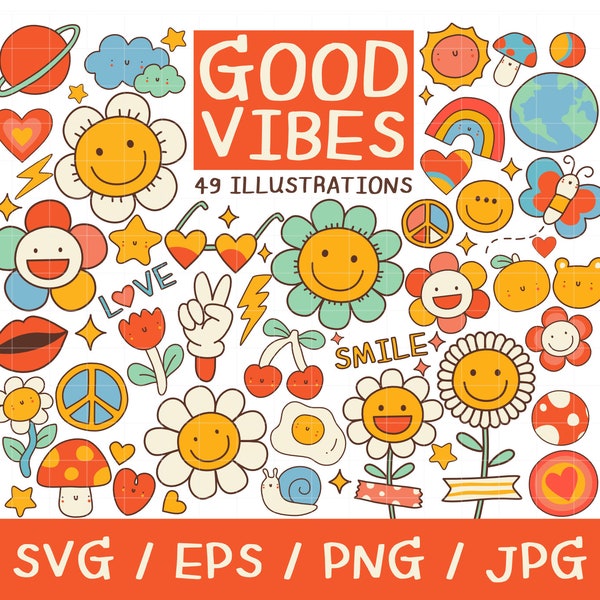 Hippie Flower Power - Etsy