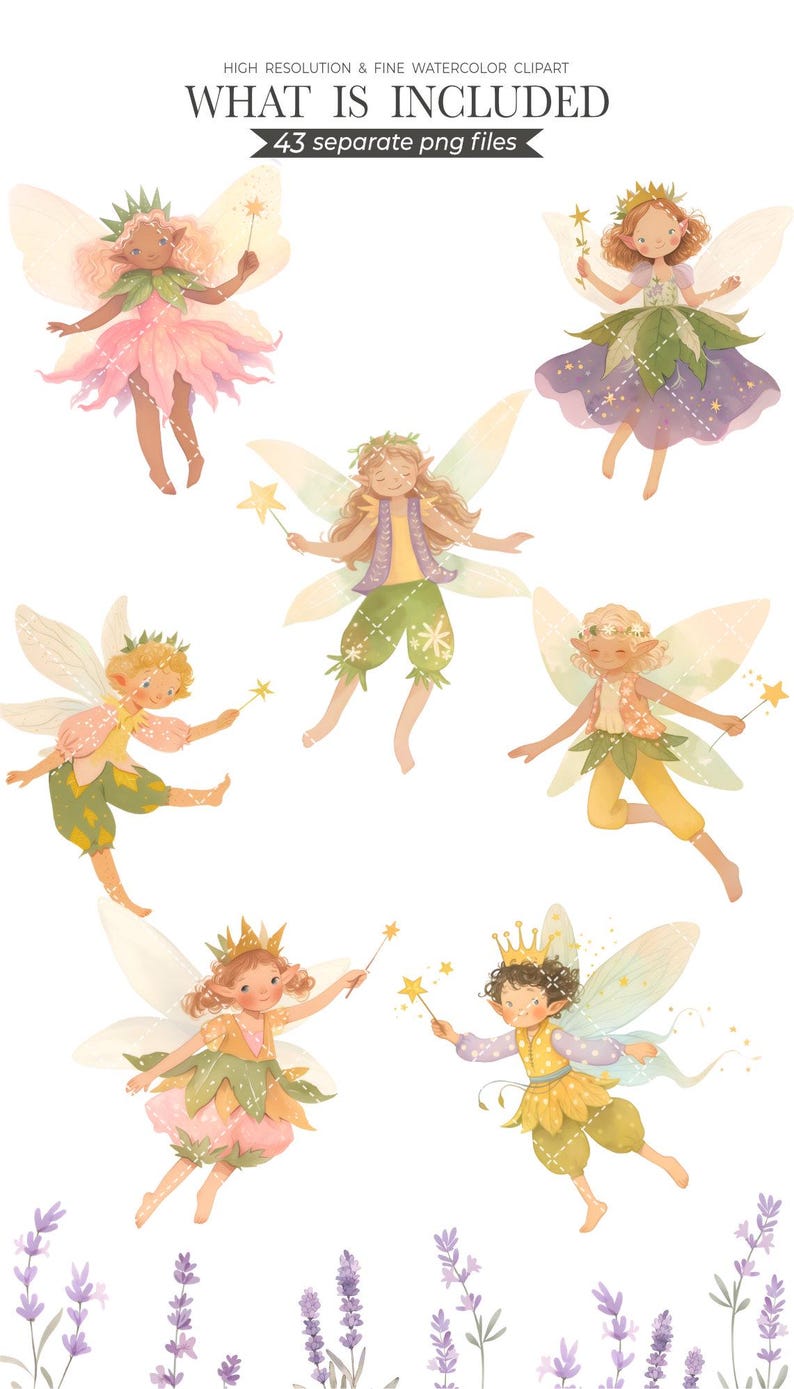Watercolor Fairy Clipart, Pink Fairy PNG, Fairy Garden, Mushroom ...