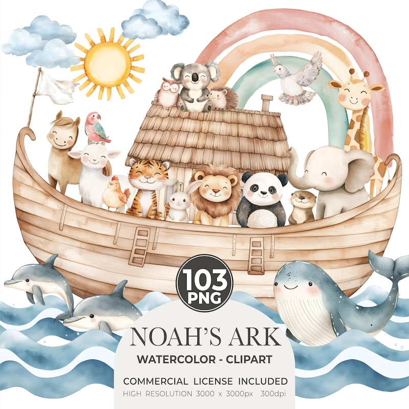 Christian Animals Clipart - Etsy UK