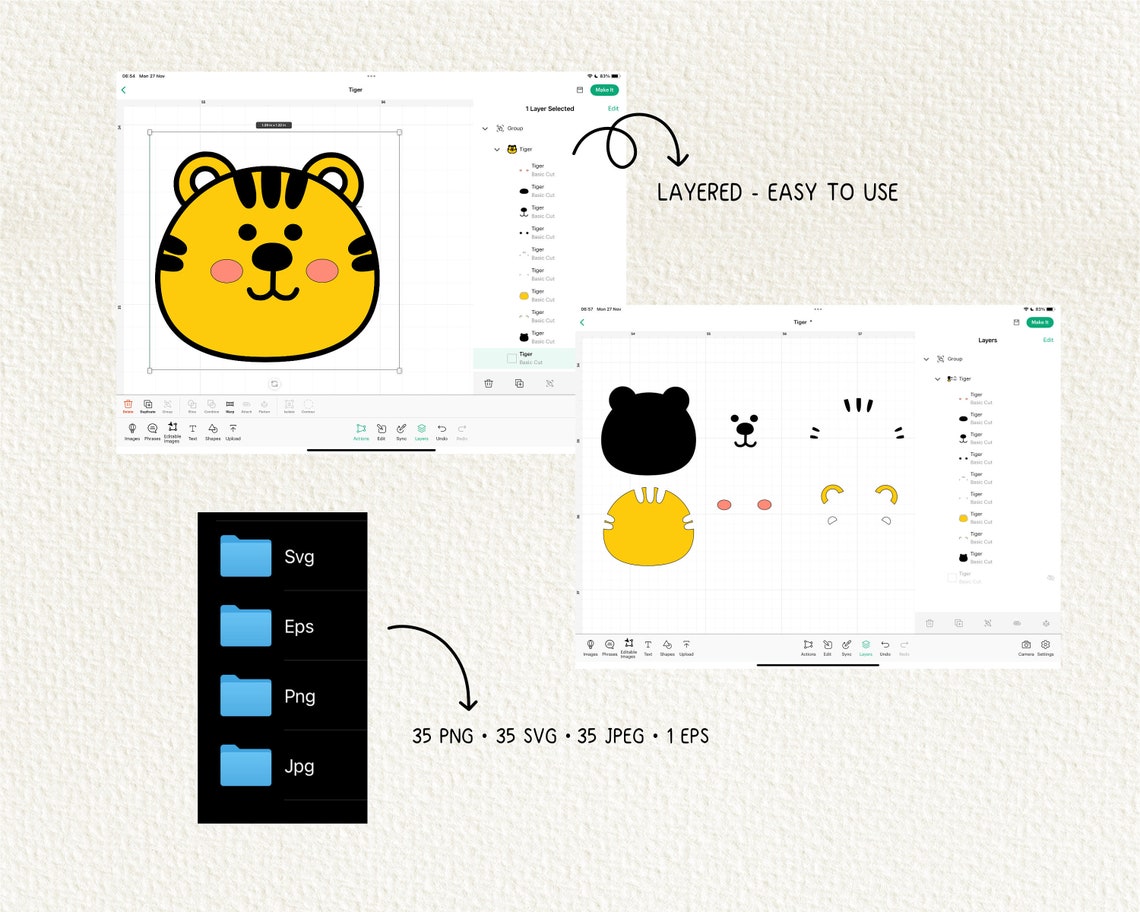 Animals Face Clipart Bundle, Cute Animals PNG, Animals Baby Shower ...