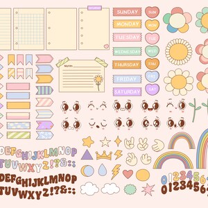 Back to School Clipart, School Supplies , Groovy Teacher PNG, Adorable ...