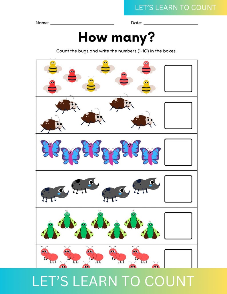 Counting Worksheets for Kindergarten Worksheet Preschool Worksheets ...