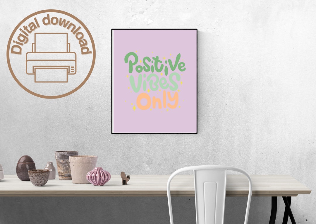 Positive Affirmation Printable Wall Art/ Poster postive - Etsy