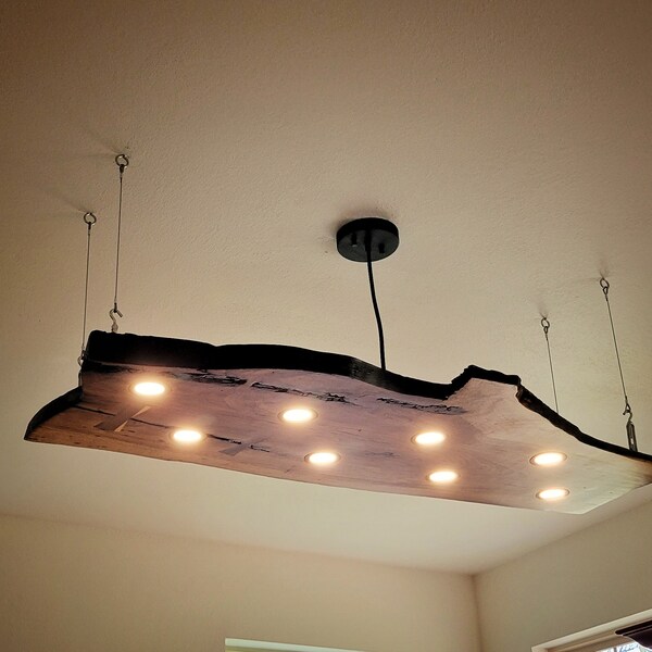 Live Edge Lighting - Etsy