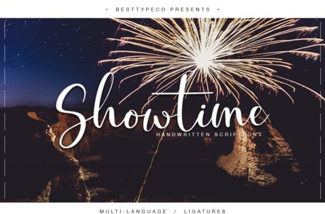 Showtime Font, Monoline Font, Wedding Font, Modern Font, Display Font ...