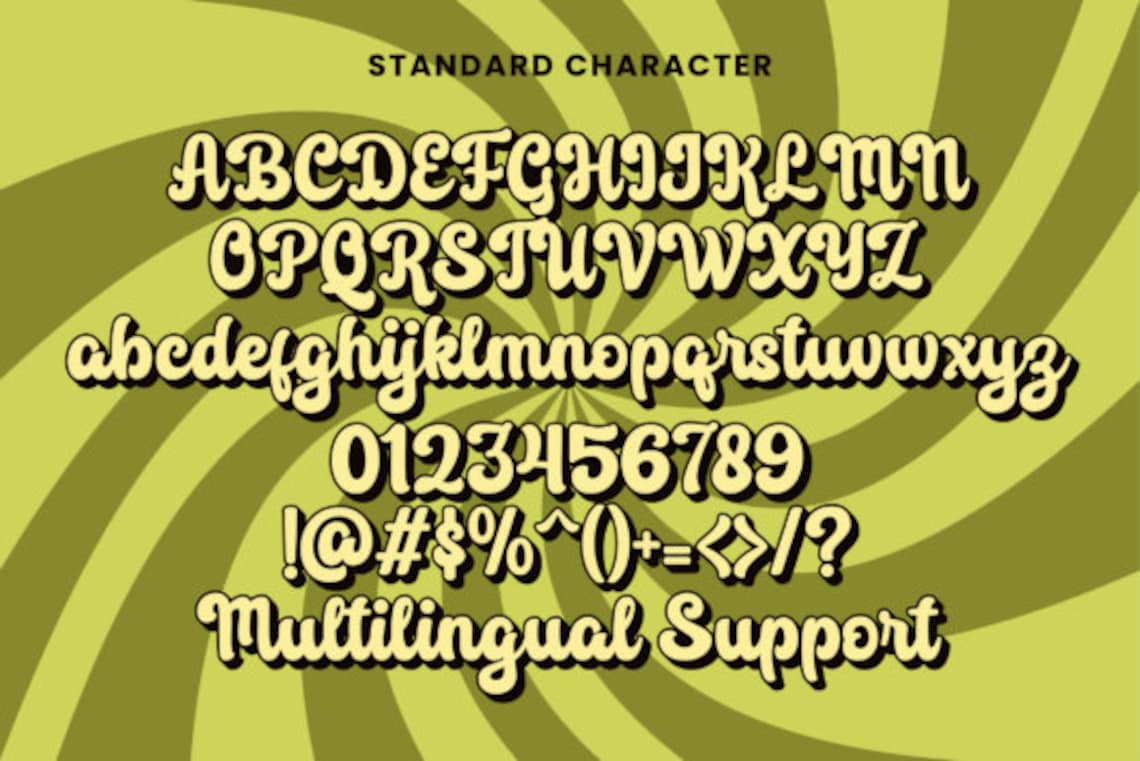 Luckie Bluchi Font Display Font Vintage Cricut Font Font - Etsy