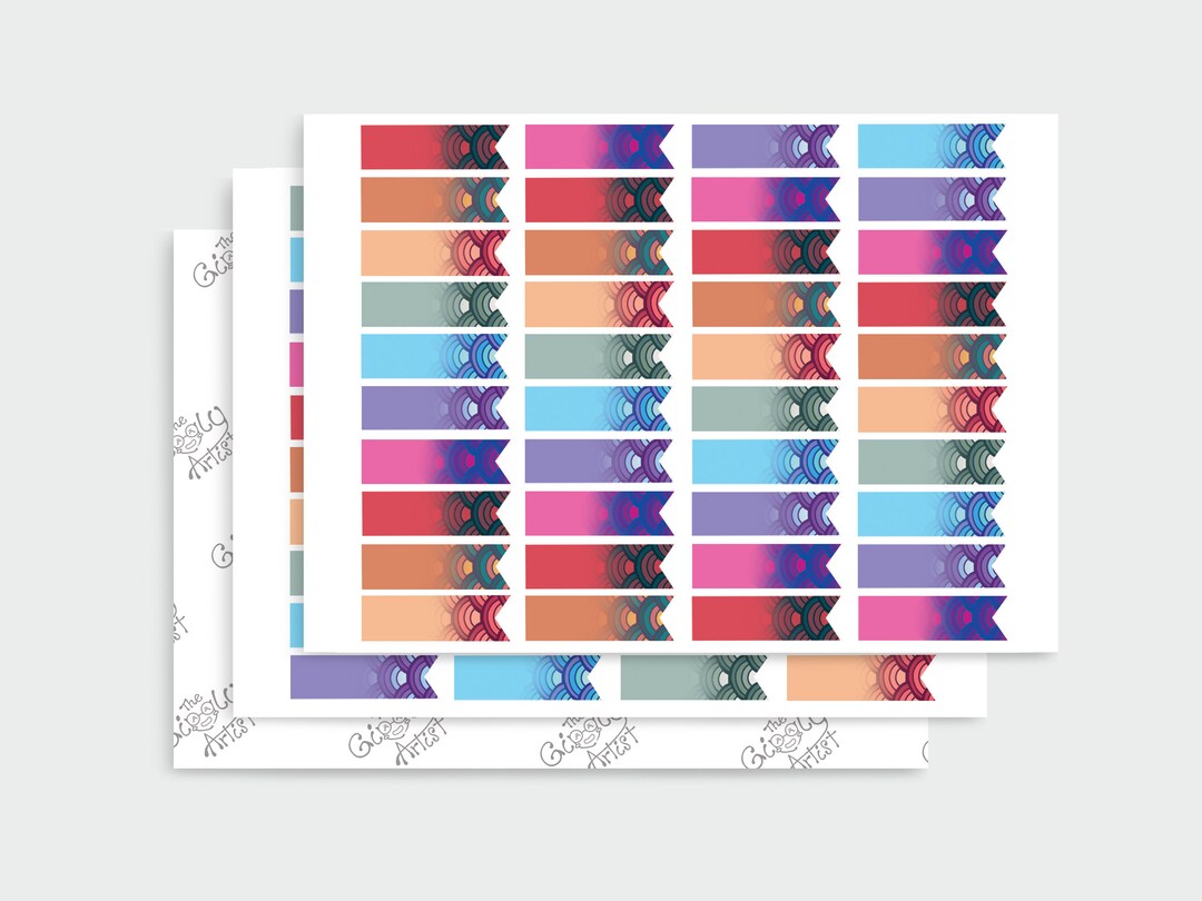80 Flags Planner Stickers/ Rainbow Coloured/ Stationary Supply - Etsy