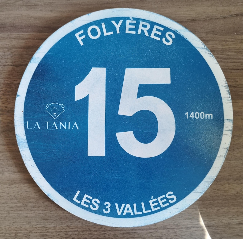 Custom Ski Piste Marker Sign: Hand-painted Alpine Decor - Etsy UK