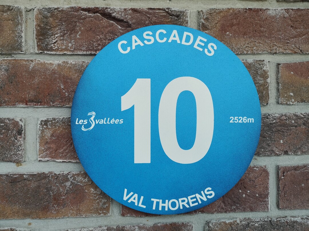 Ski Piste Sign Customisable, Tignes, Courchevel, Val Thorens, Meribel ...