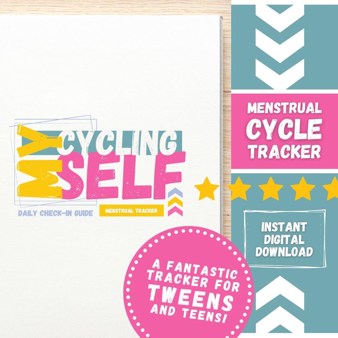 PRINTABLE Tween Menstrual Cycle Tracker Teen Menstrual Cycle Tracker ...