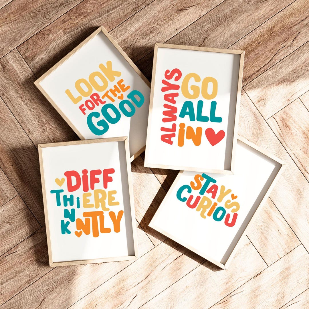 Growth Mindset Poster Bundle: Digital Artwork for Classroom / Bedroom ...