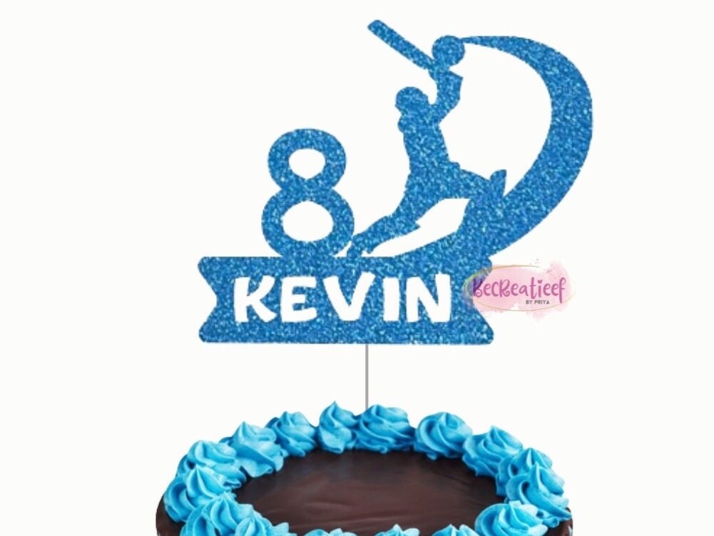 Personalized Cricket Cake Topper, Sports Party Decor, Birthday ...