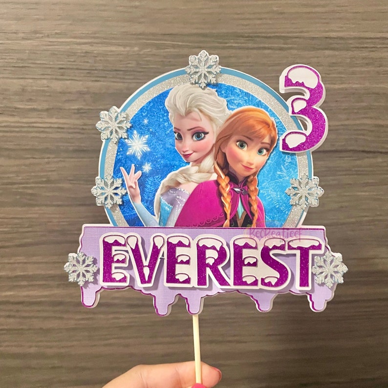 Frozen Cake Topper Perfect for Elsa and Anna Fans Elsa Cake Topper Anna ...