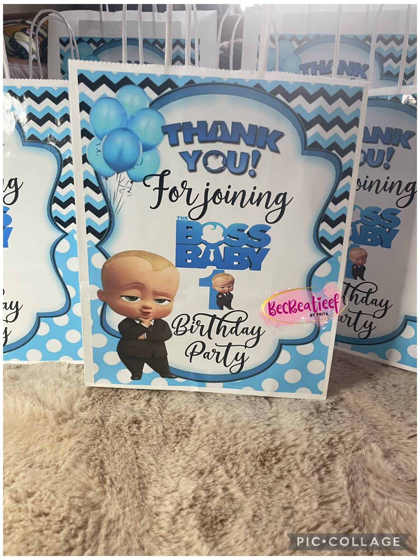 Boss Baby Birthday Bag Label-boss Baby Birthday-boss Baby Party-boss ...