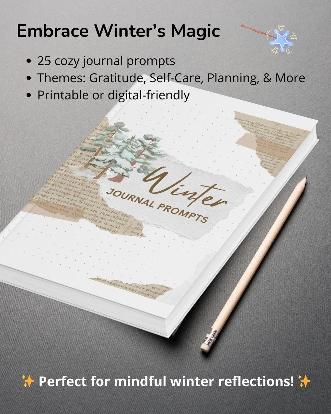 25 Winter Journal Prompts Printable 5 Pages of Cozy Reflection & Self ...