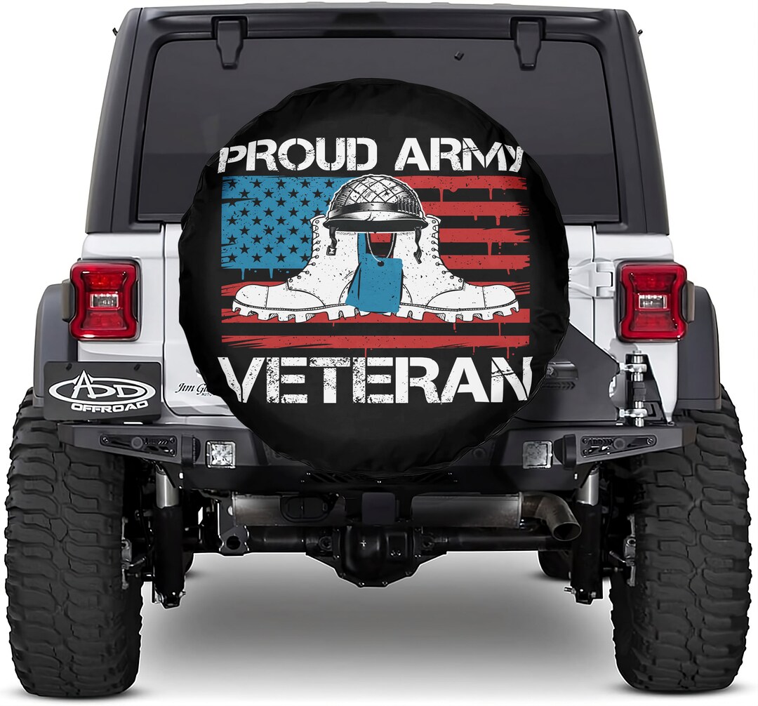 Military Tire Cover, Veteran Tire Cover, Patriot Tire Cover, Gift for ...