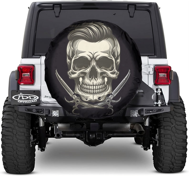 Spare Tire Cover Custom Spare Tire Cover Skull Camper Jeep Tire