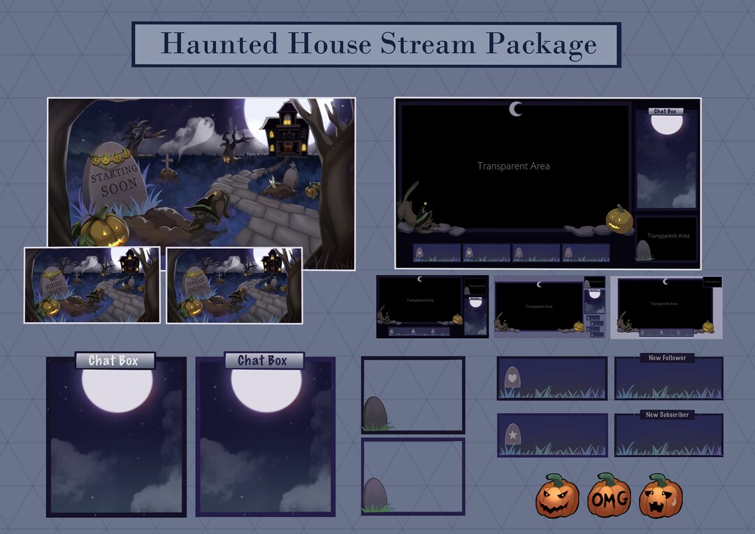 Haunted House Stream Package - Etsy