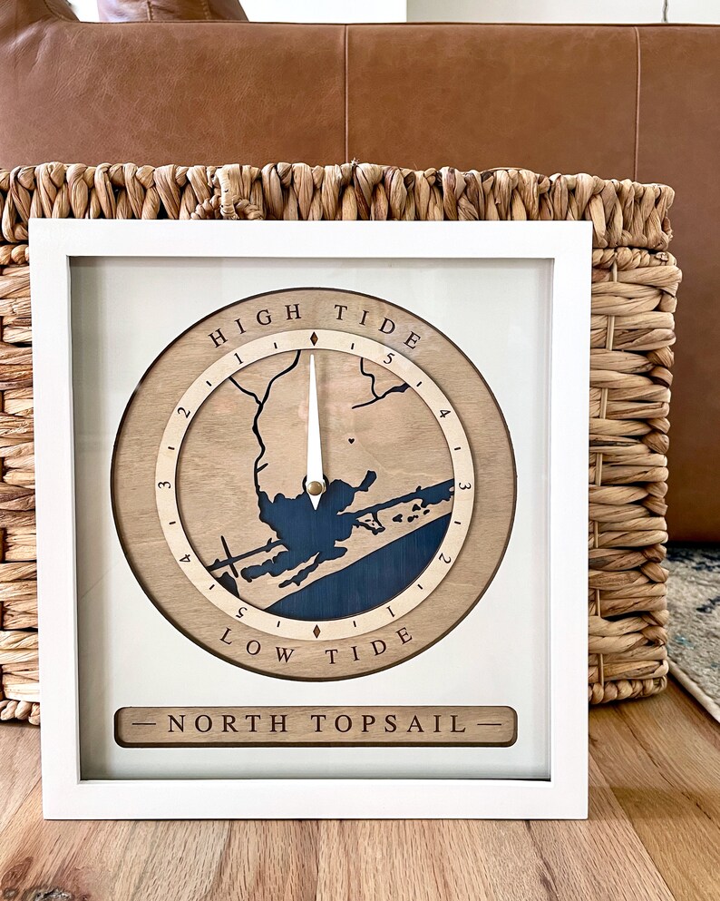 Custom Location Tide Clock, Tidal Clock Tracker, Nautical Chart Clock ...