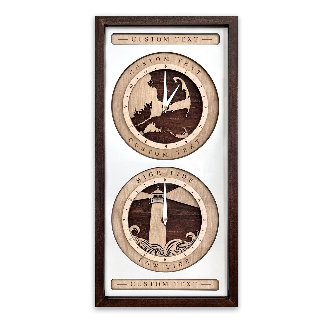 Cape Cod Tide & Time Clock, Tidal Clock Tracker, Nautical Chart Clock ...