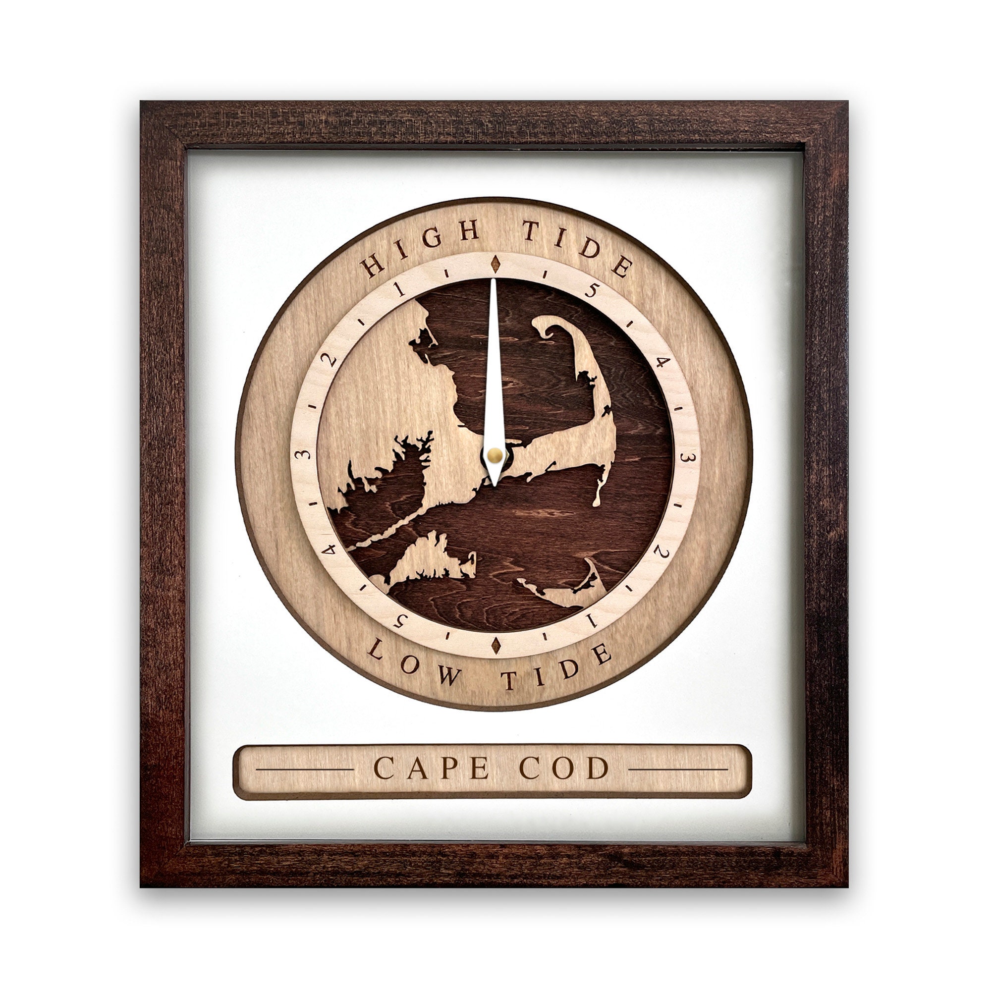Cape Cod Tide Clock, Tidal Clock Tracker, Nautical Chart Clock, Ocean ...
