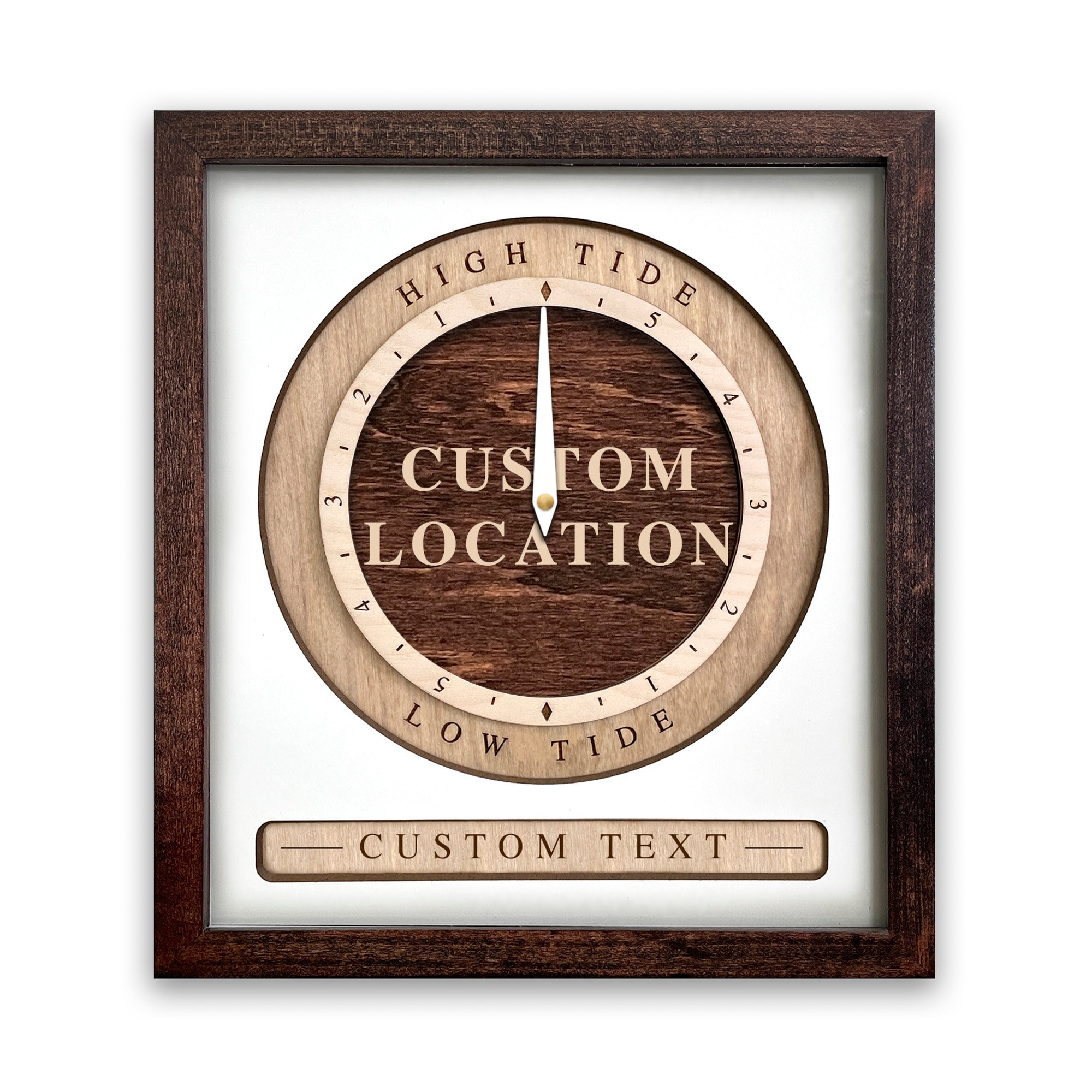 Custom Location Tide Clock, Tidal Clock Tracker, Nautical Chart Clock ...