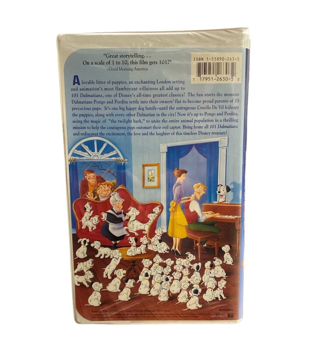 101 Dalmations Black Diamond VHS With Proof of Purchase - Etsy