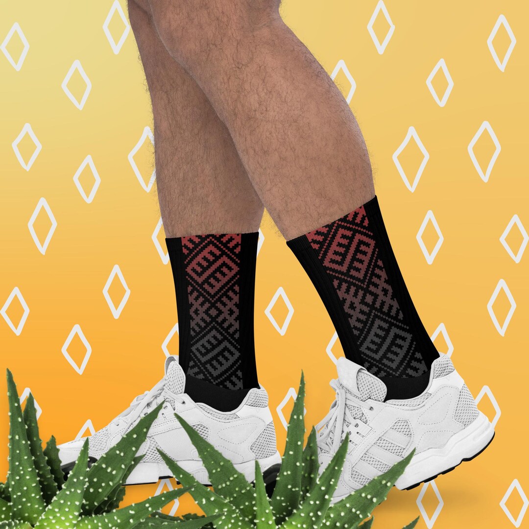 Baltic Socks Black Subdued, Grass Snake, Ethnic Inspired Footwear ...