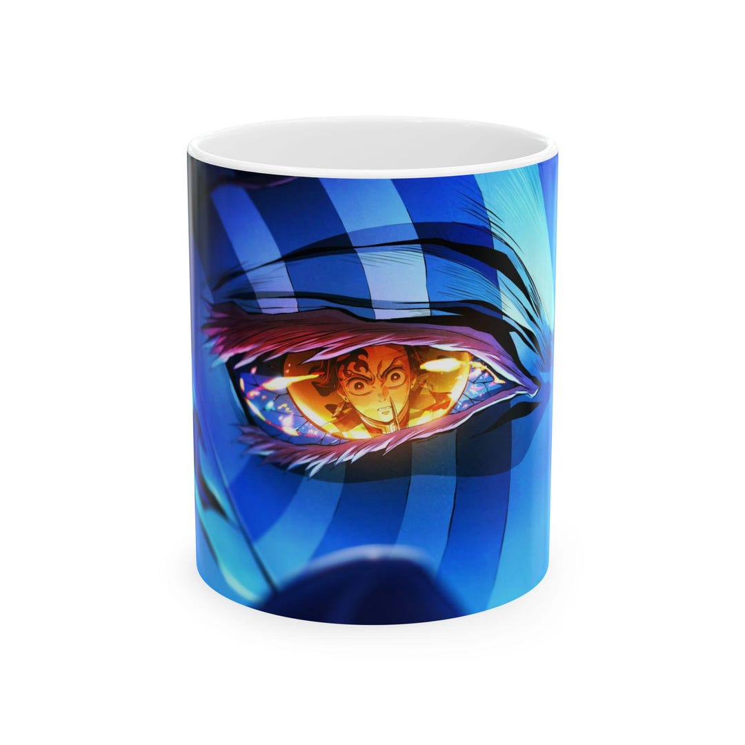 Anime Mug Demon Slayer, Tanjiro Vs Akaza Ceramic Cup, Japanese Manga ...