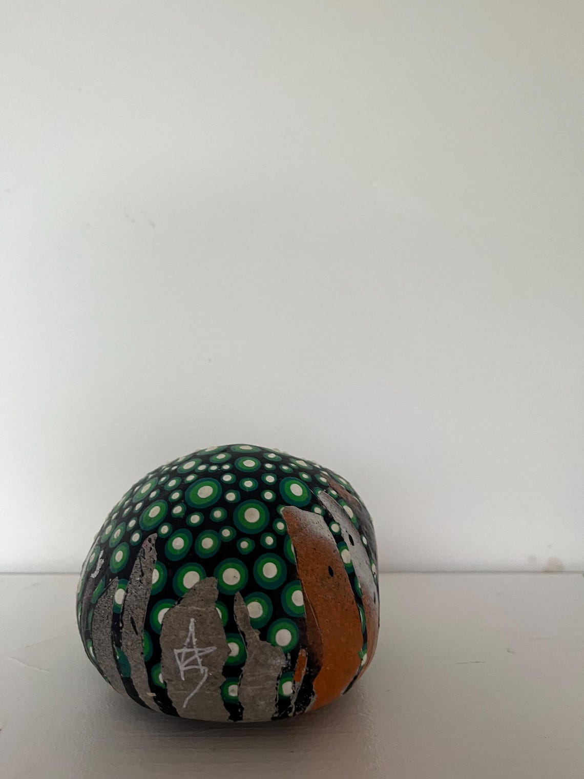 British Coastal Hand Painted Rock/stone - *punk Mandala* - Etsy