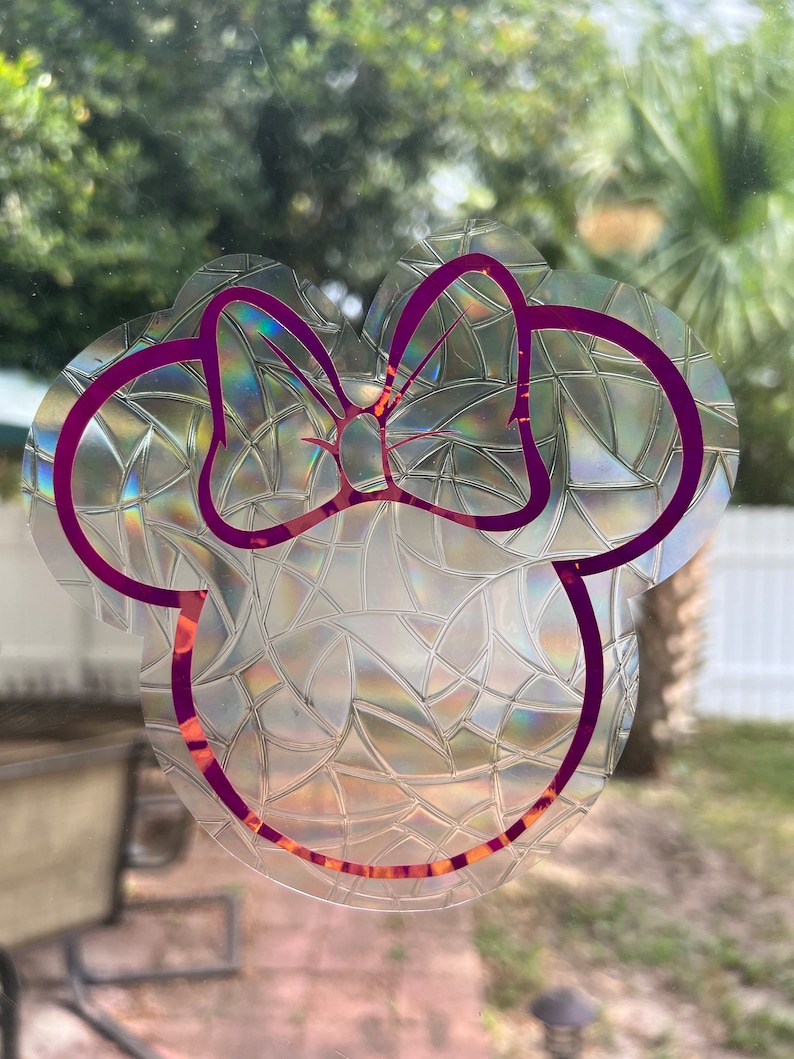 Minnie Suncatcher Cling for Windows, Cute Rainbow Maker, Rainbow Window ...