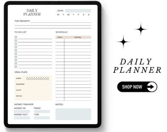 Printable Daily to Do List, Productivity Planner, Daily Schedule ...