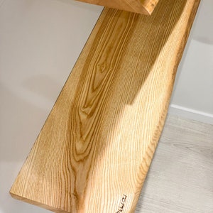 Handmade Wooden Angle Shelf Chic Geometric Corner Storage Сorner Wall ...