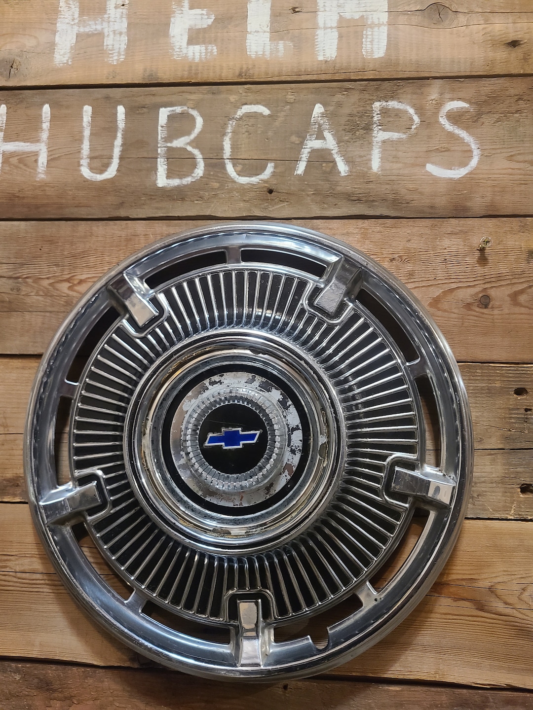 Vintage 1960's Chevy 14" Hubcap - Etsy