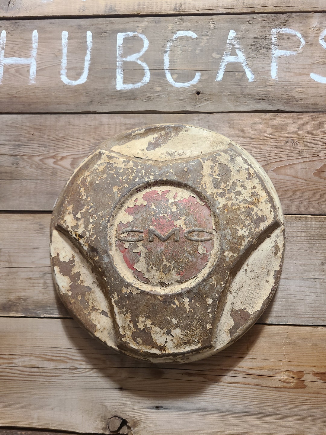 Vintage GMC Hubcap Wall Decor - Etsy