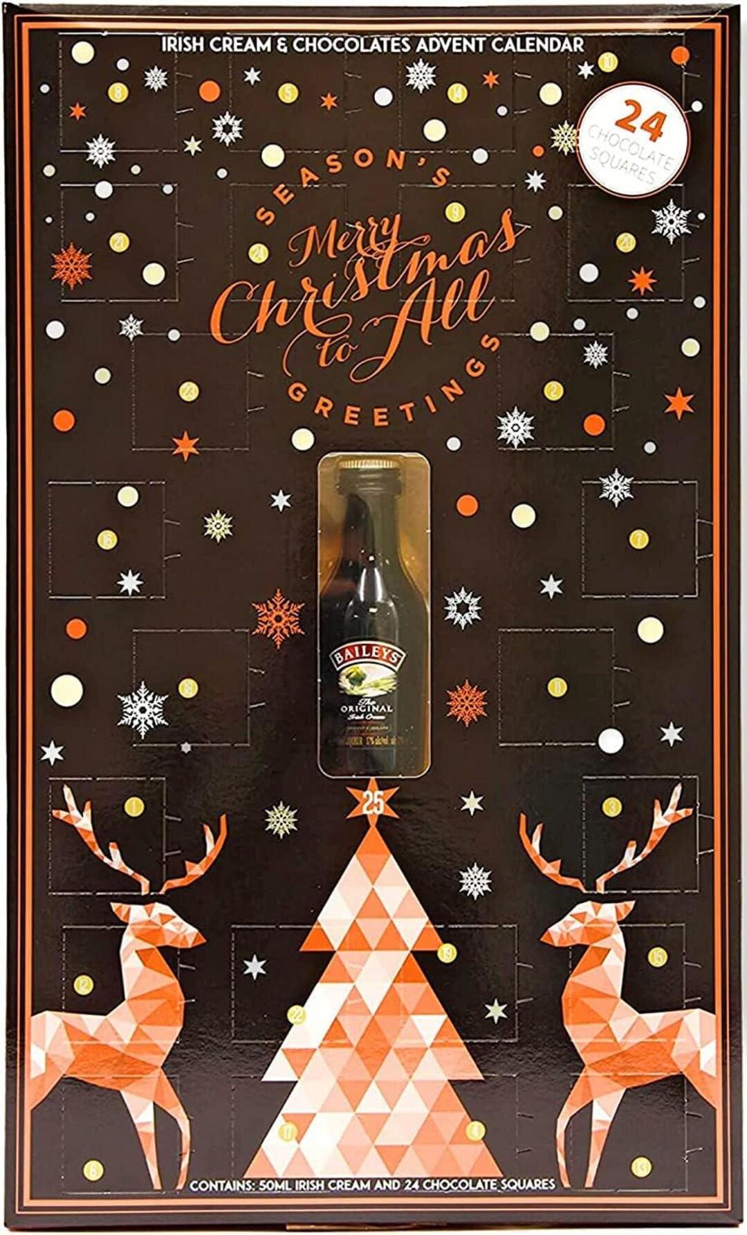 24 Days of Christmas Chocolate Advent Calendar 2024 - Irish Cream Flav ...