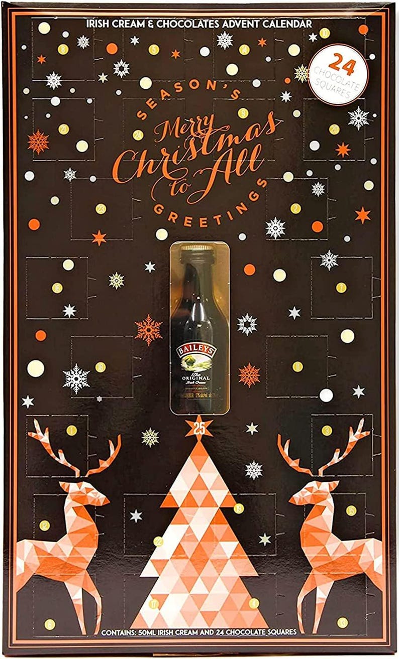24 Days of Christmas Chocolate Advent Calendar 2024 - Irish Cream Flav ...