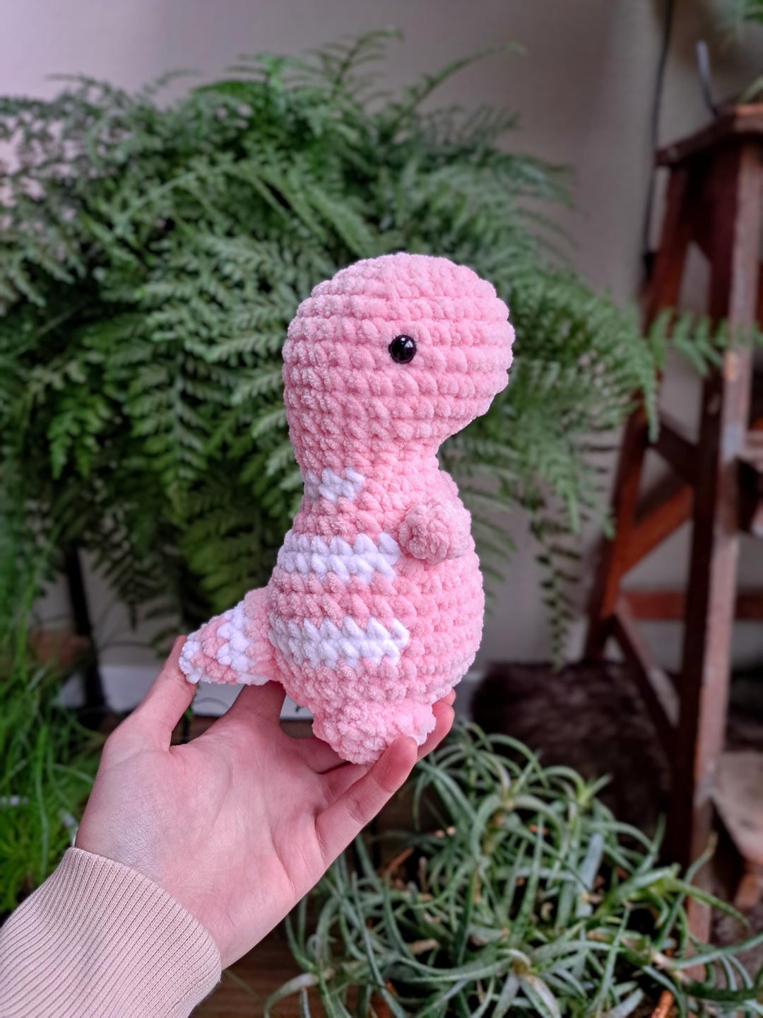 Crocheted Dino Rexy the T-rex Plushie Amigurumi Stuffed Animal ...